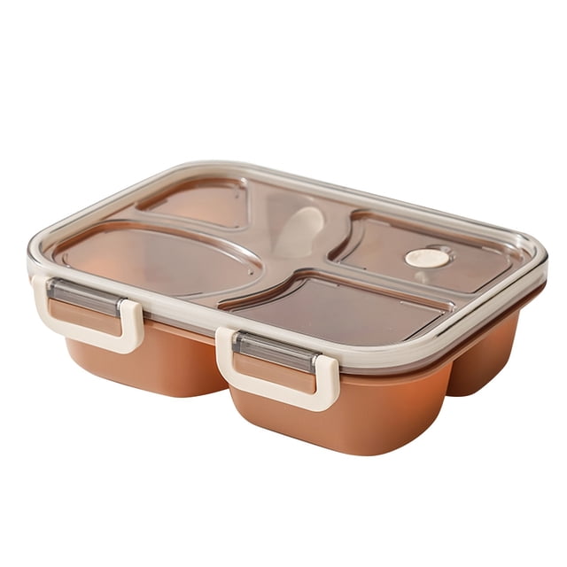 Lunch Box with 4 Compartments Student Canteen Compartment Lunch Box ...
