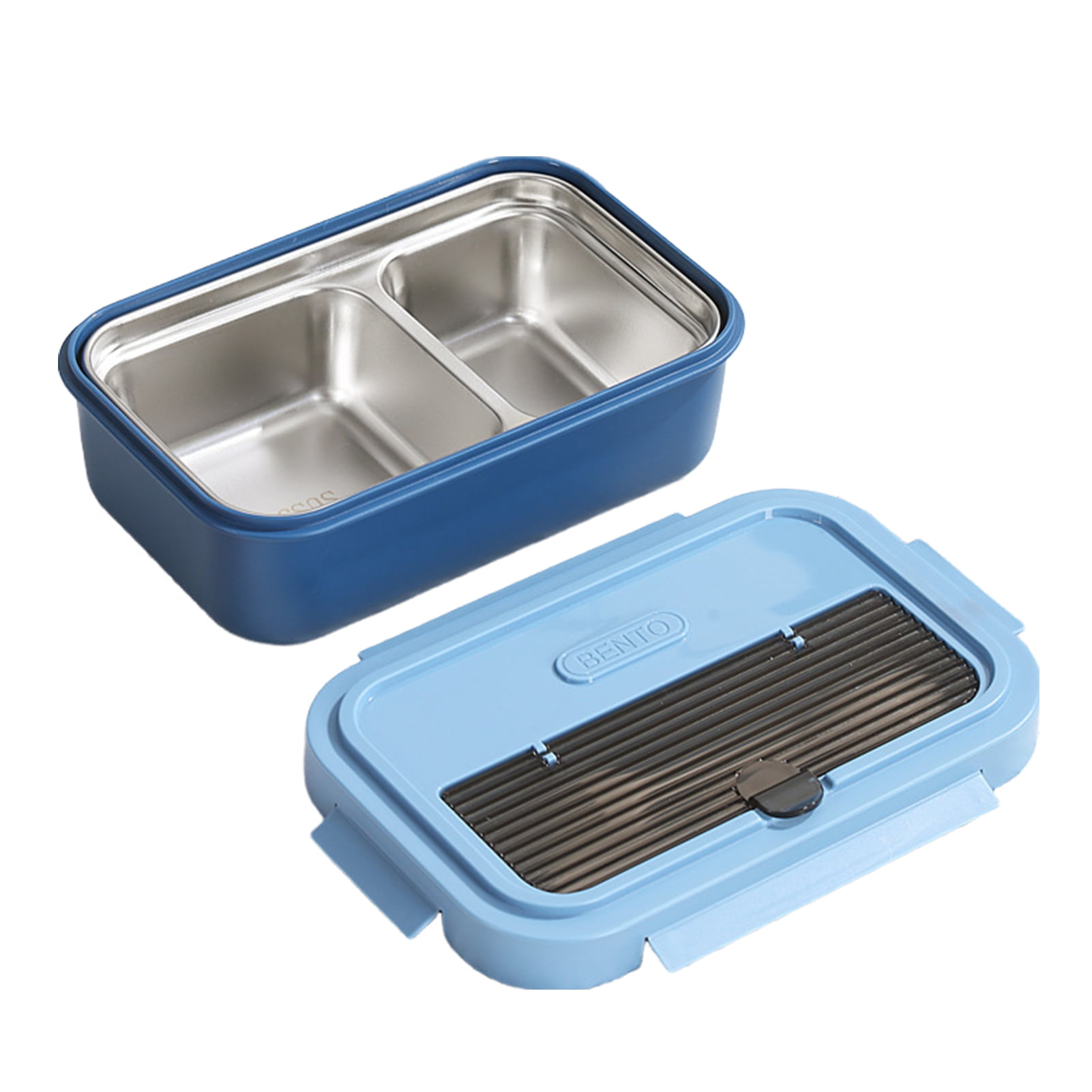 Lunch Box with Cutlery Compartment Bento Box Lunch Box 2 Compartment ...