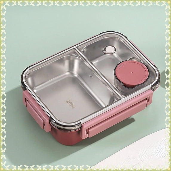 Lunch Box with Tableware, Stainless Steel Bento Box Adult, Leakproof ...
