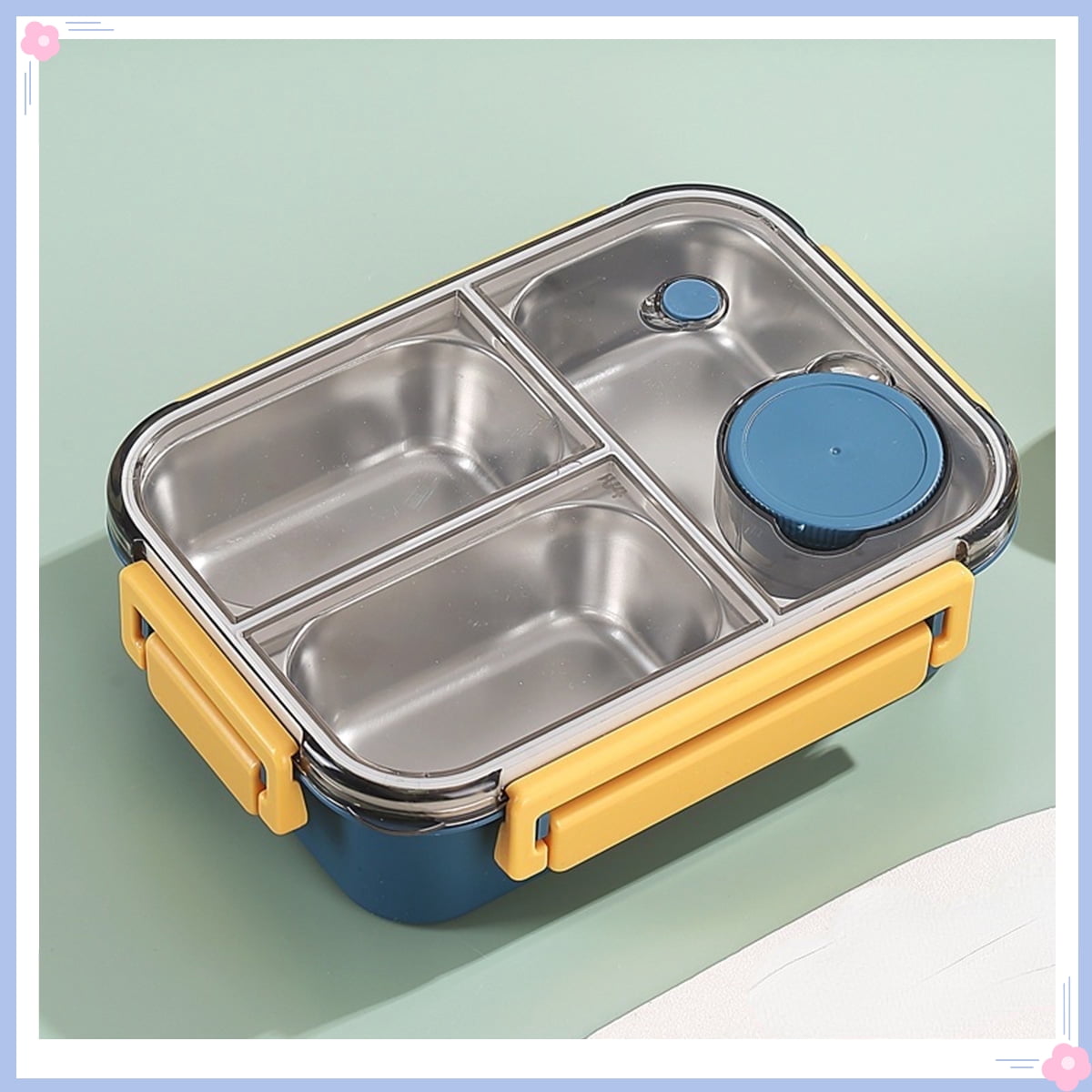 Lunch Box with Tableware, Stainless Steel Bento Box Adult, Leakproof ...