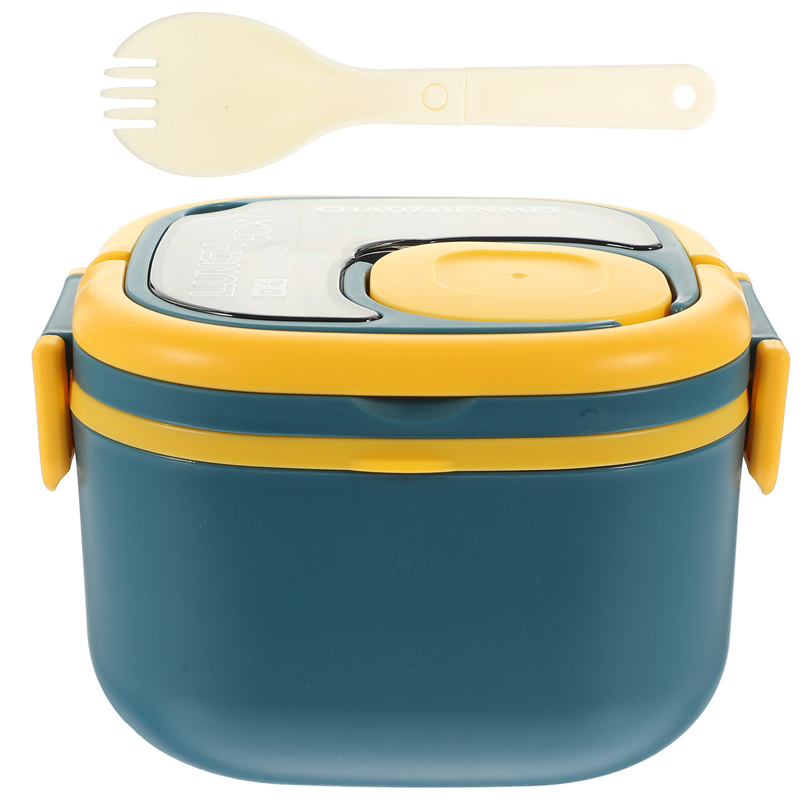 Lunch Boxes 800ml Single Layer Square Portable Pot Student Plastic ...