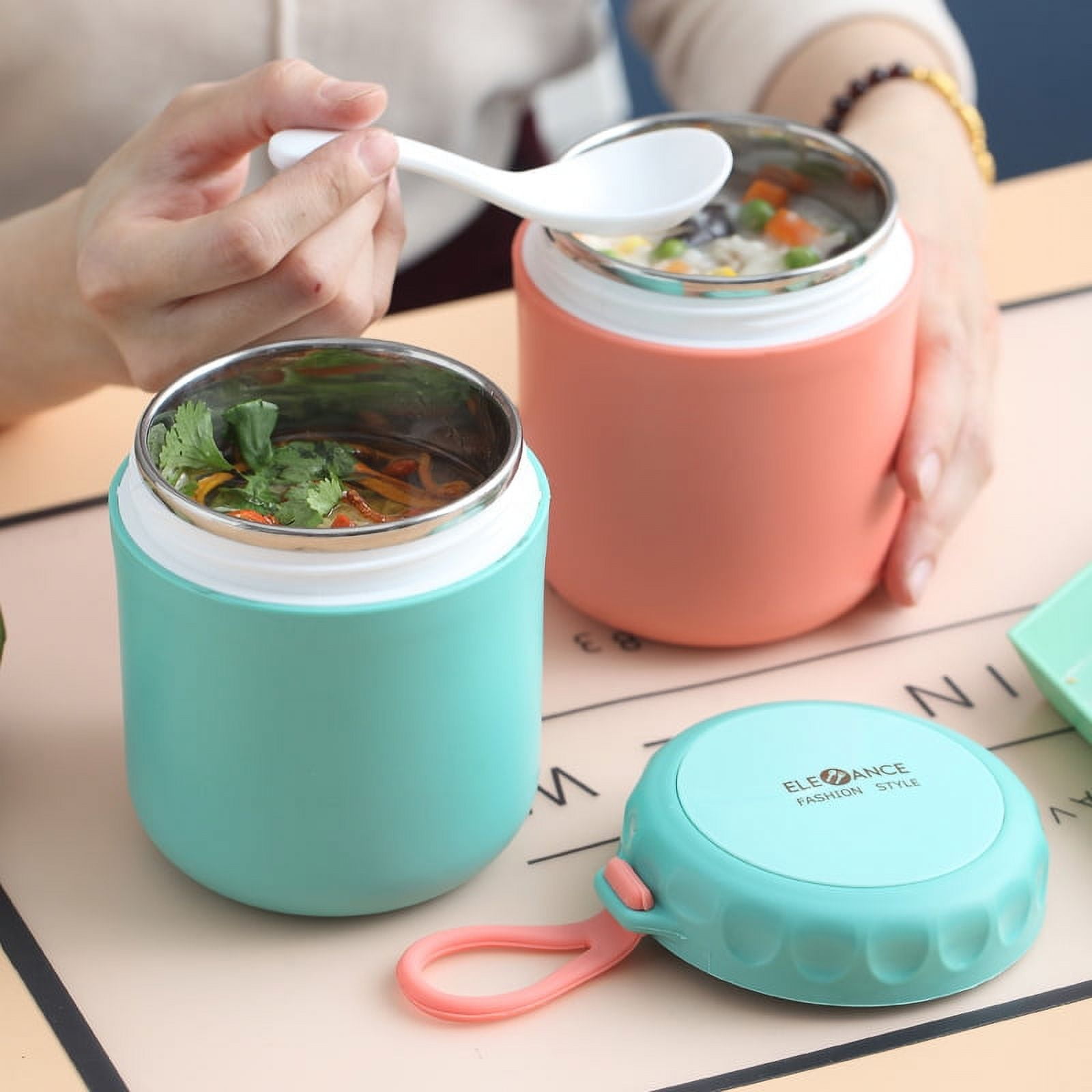 Lunch Cup and Container for Hot Food - Stainless Insulated Food Jar for ...
