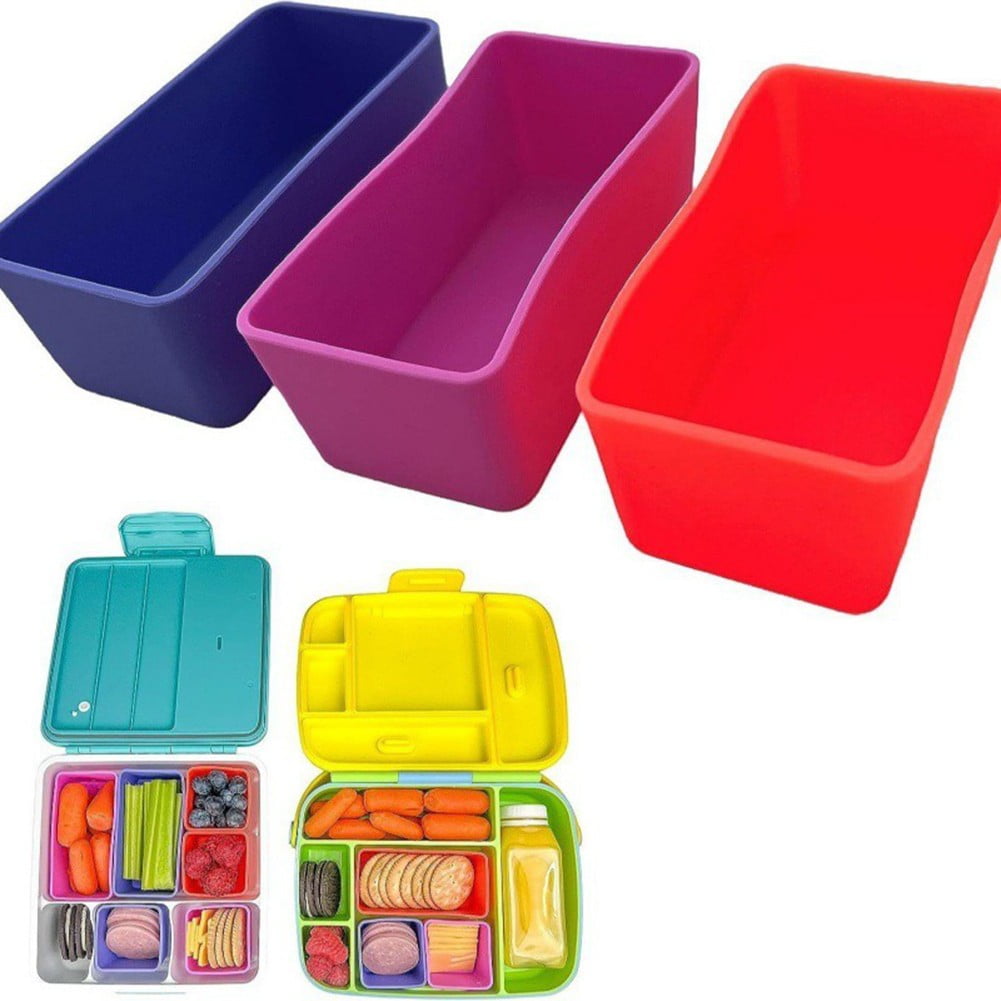 Lunch Divider Microwave Bakeware Dish Cup Salad Dressing Container ...