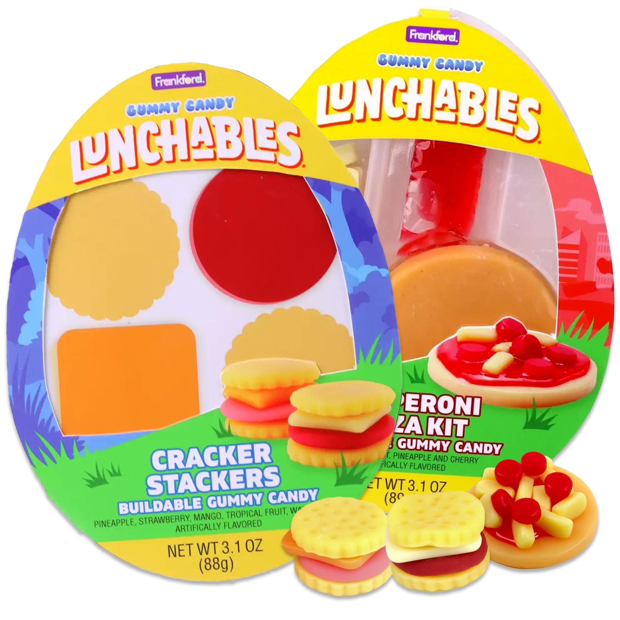 Lunch Gummy Pizza and RRF12 Cracker Stackers Easter Eggs Variety Pack ...