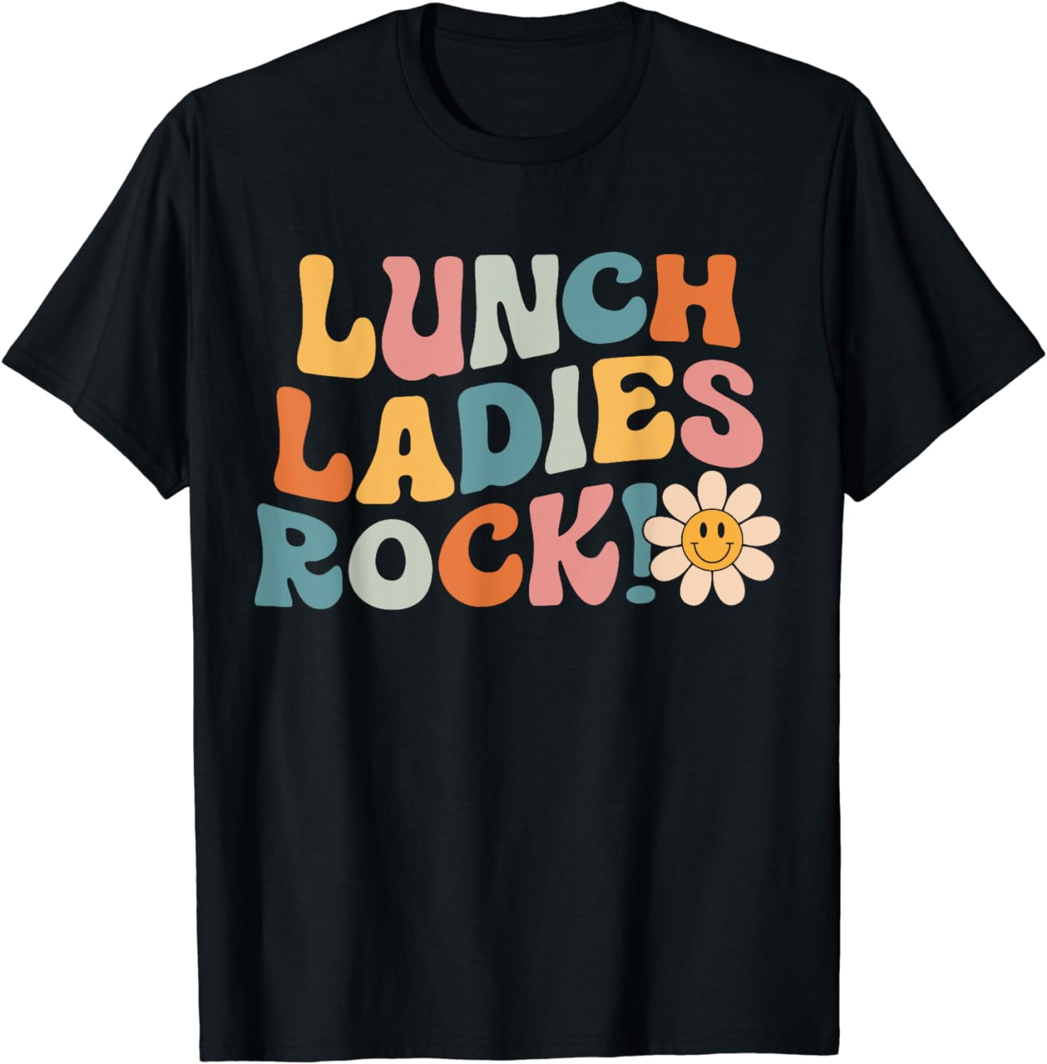 Lunch Ladies Rock! - Retro Lunch Ladies Squad Cafeteria Crew T-Shirt ...