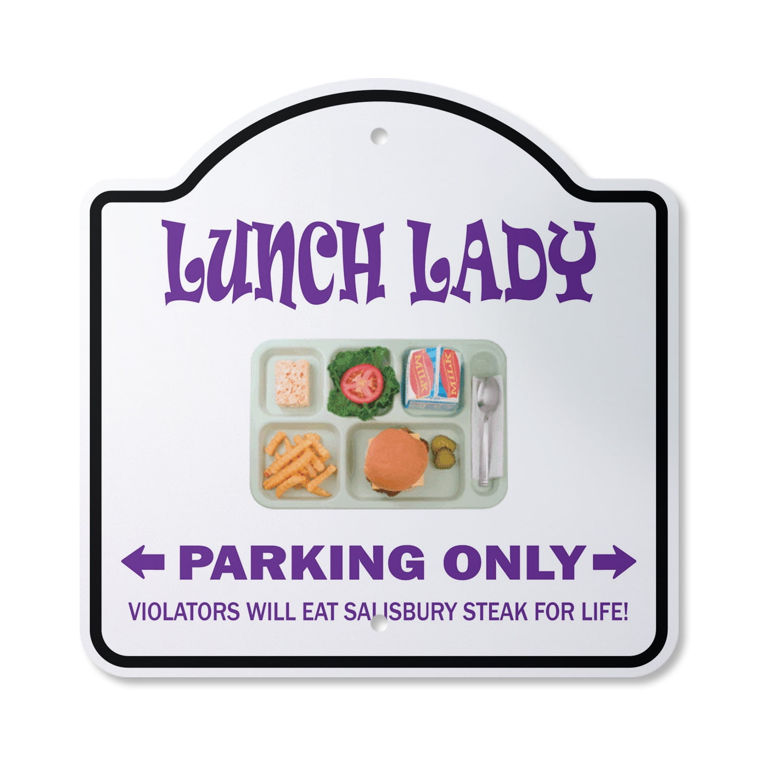 Lunch Lady 12" X 12" Sign | Indoor/Outdoor Plastic | SignMission ...
