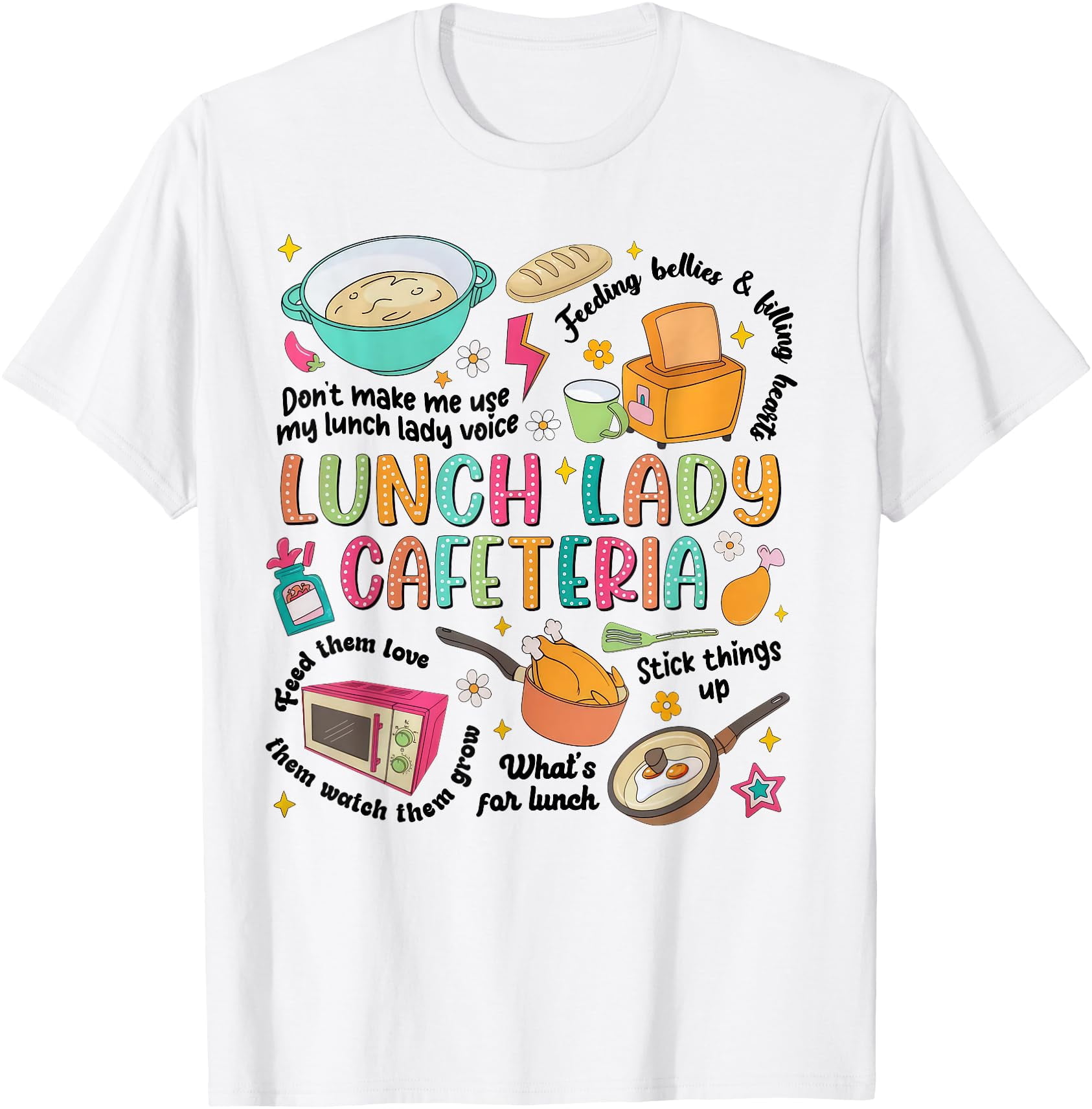 Lunch Lady Cafeteria Worker Back To School T-Shirt - Walmart.com