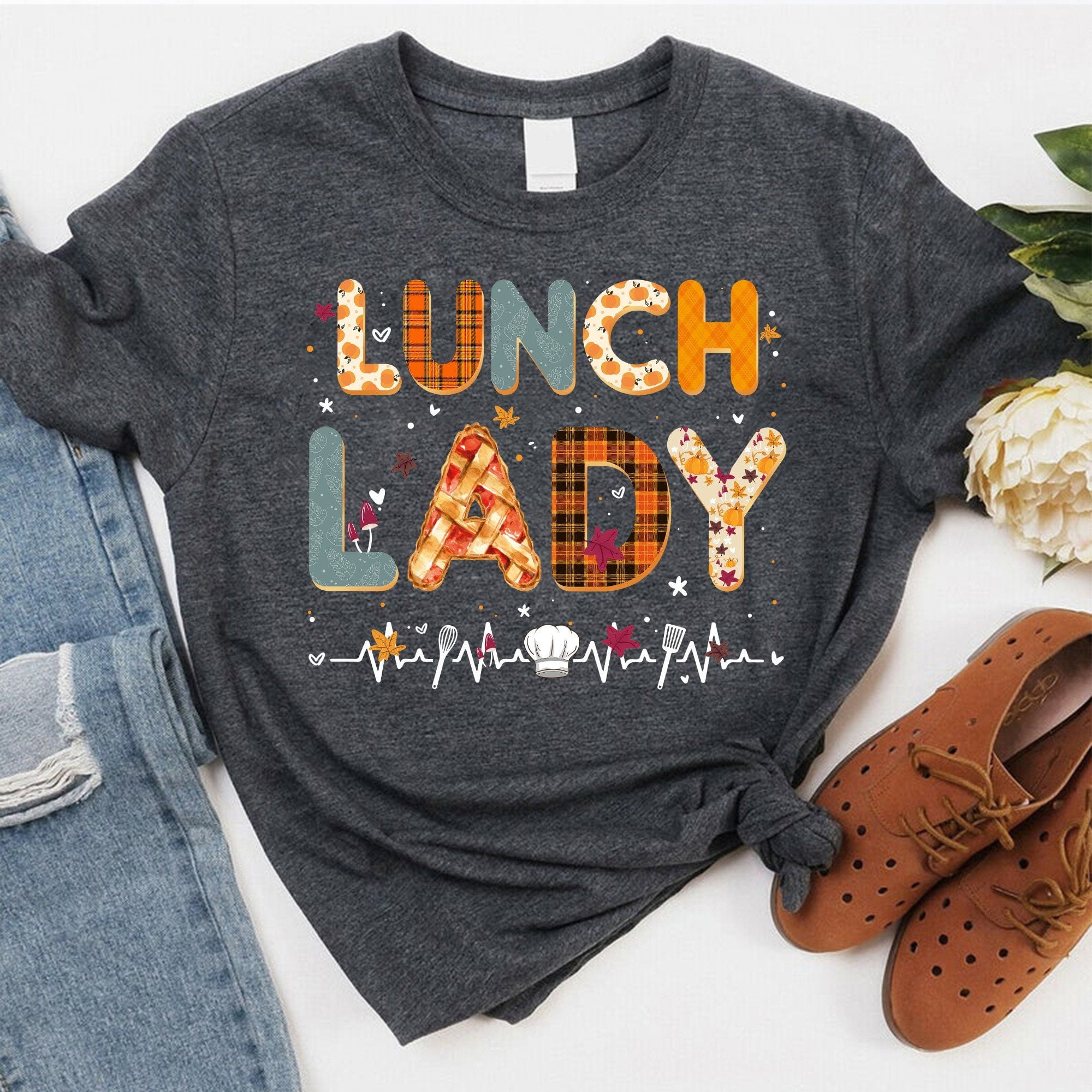 Lunch Lady Fall Shirt, Lunch Lady Gift, Cafeteria Lady Gift, Back To ...