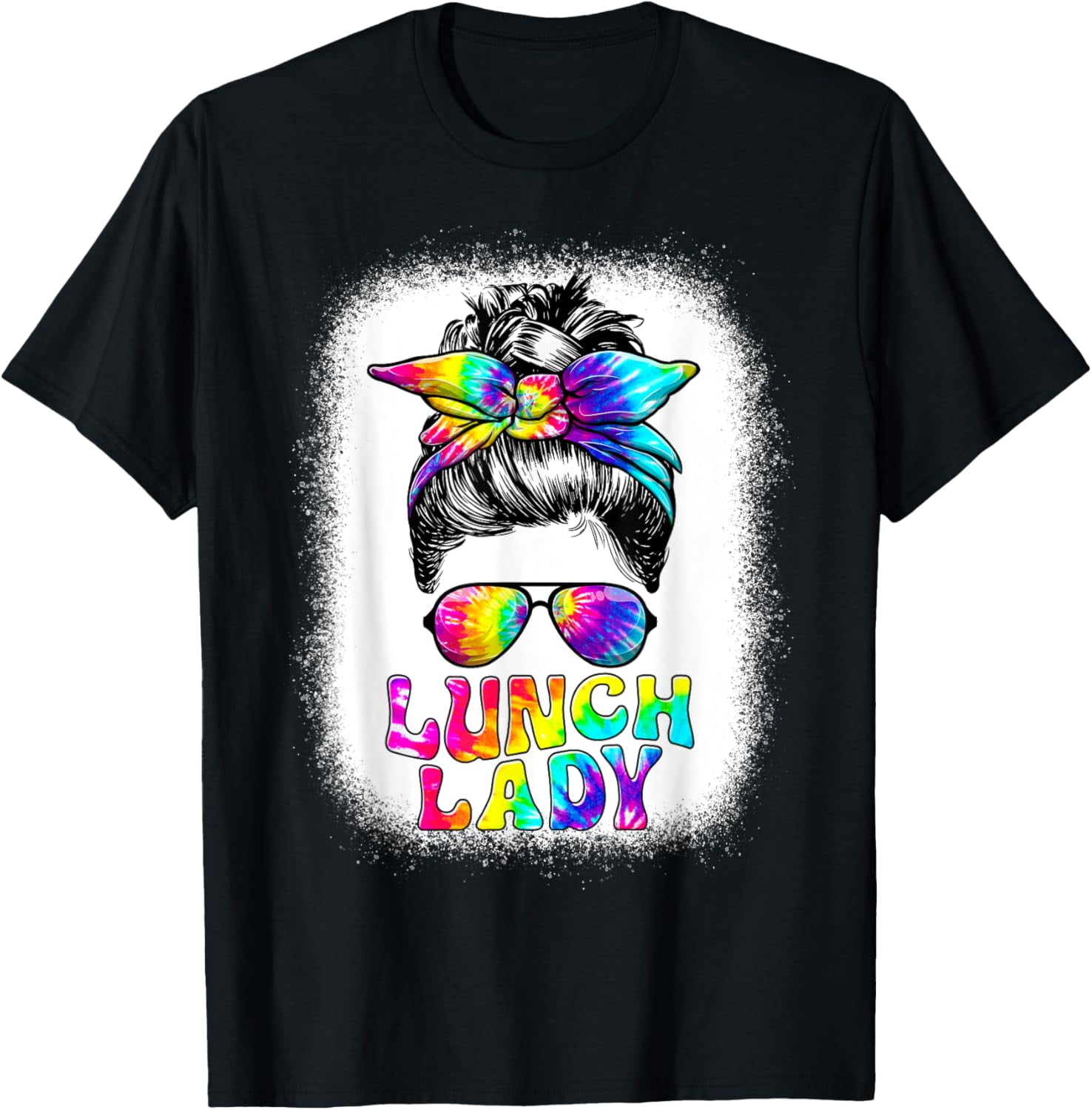 Lunch Lady Messy Bun Retro Lunch Ladies Squad Cafeteria Crew T-ShirtMen ...