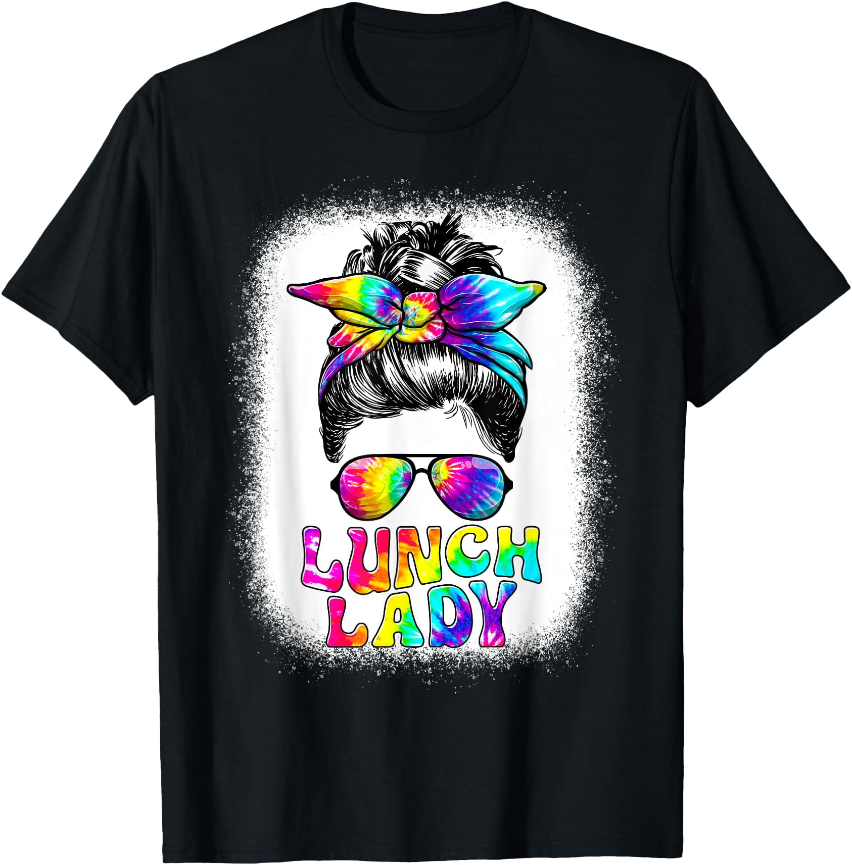 Lunch Lady Messy Bun Retro Lunch Ladies Squad Cafeteria Crew T-Shirt - Walmart.com