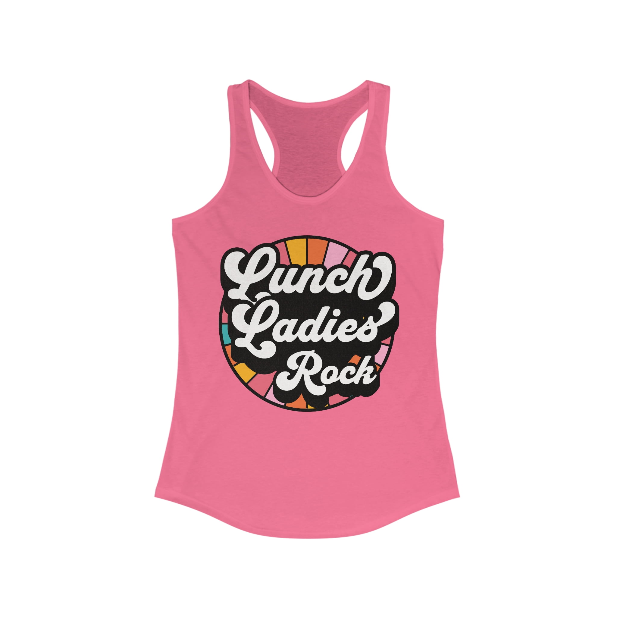 Lunch Lady Retro Groovy Women's Racerback Tank, Lunch Ladies Rock ...