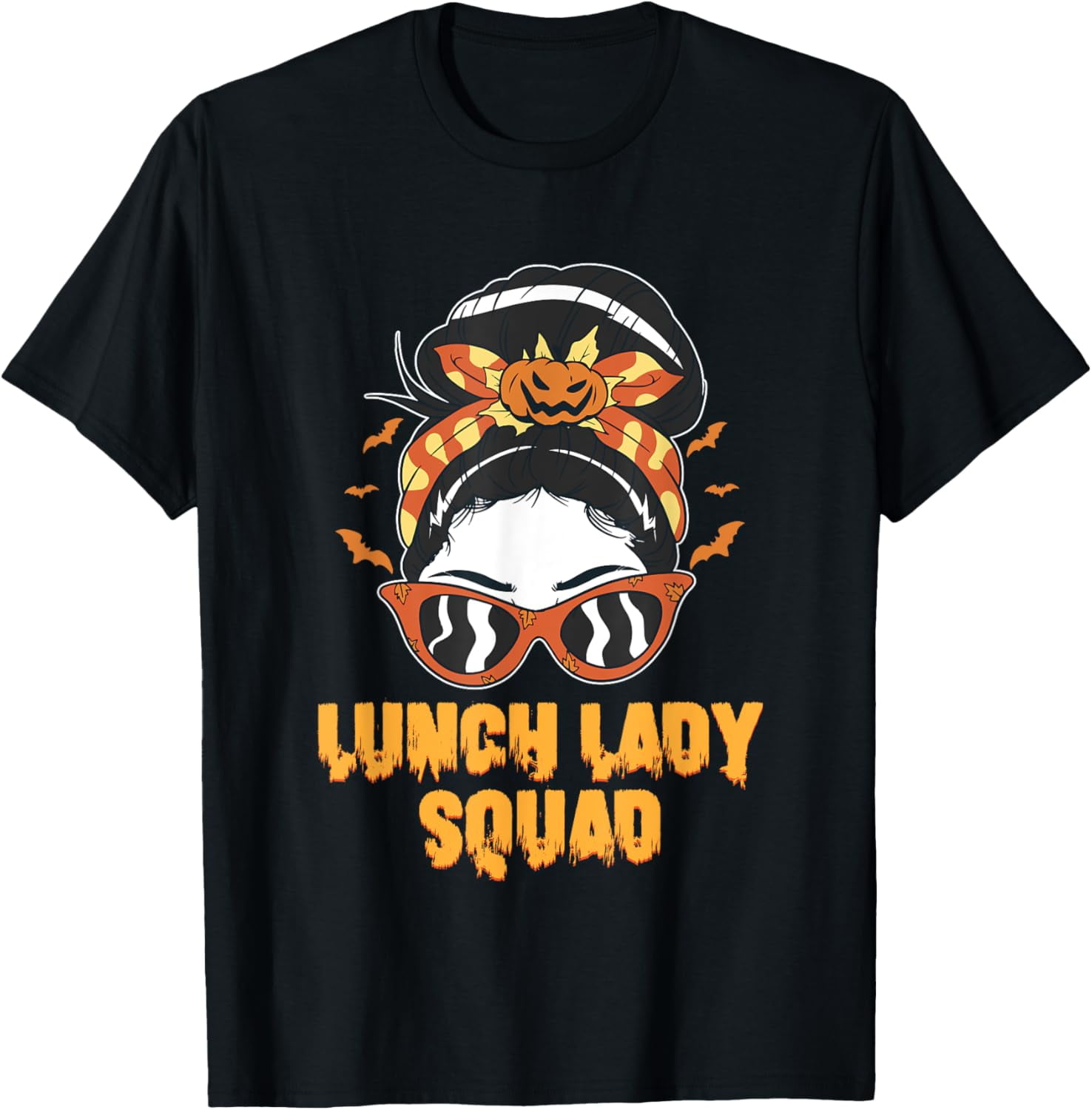 Lunch Lady Squad School Cafeteria Crew Halloween Lunch Lady T-Shirt ...
