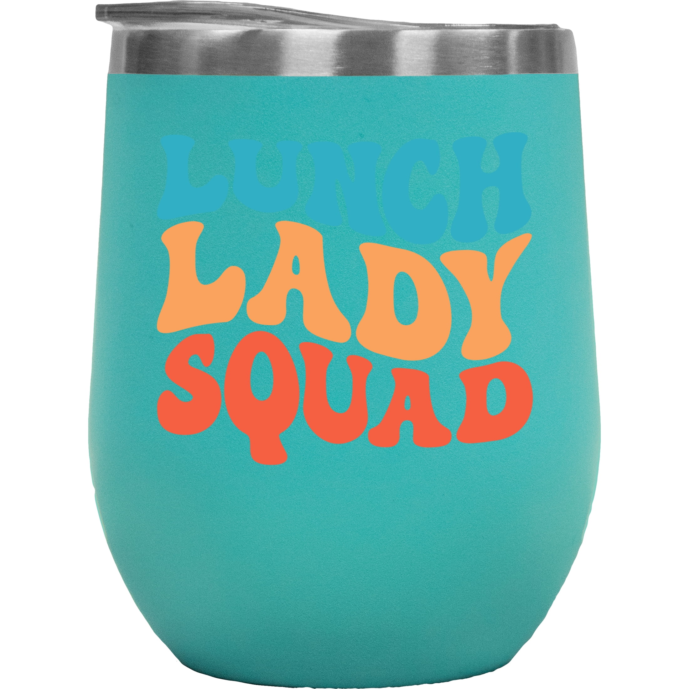 Lunch Lady Squad, School Cafeteria Themed, Groovy Retro Wavy Text Merch ...