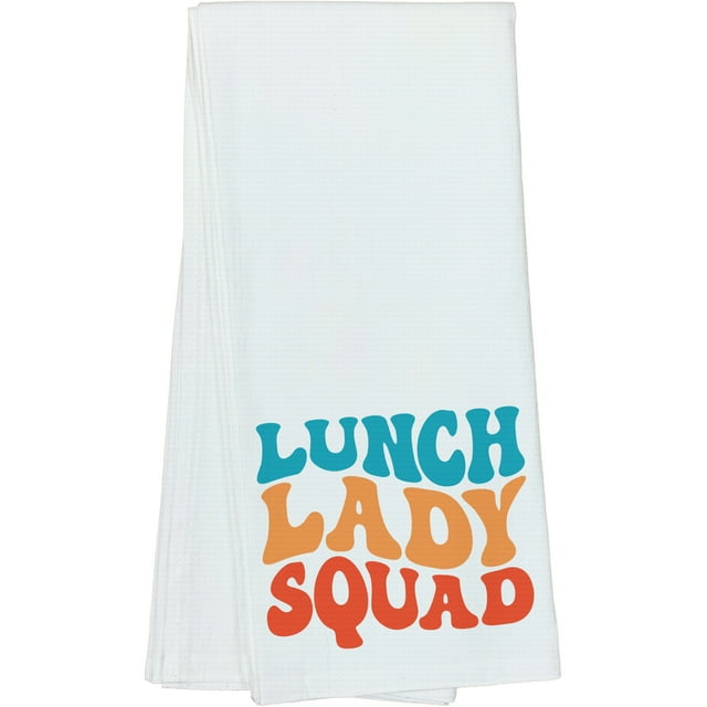 Lunch Lady Squad, School Themed, Groovy Retro Wavy Text Merch Gift ...