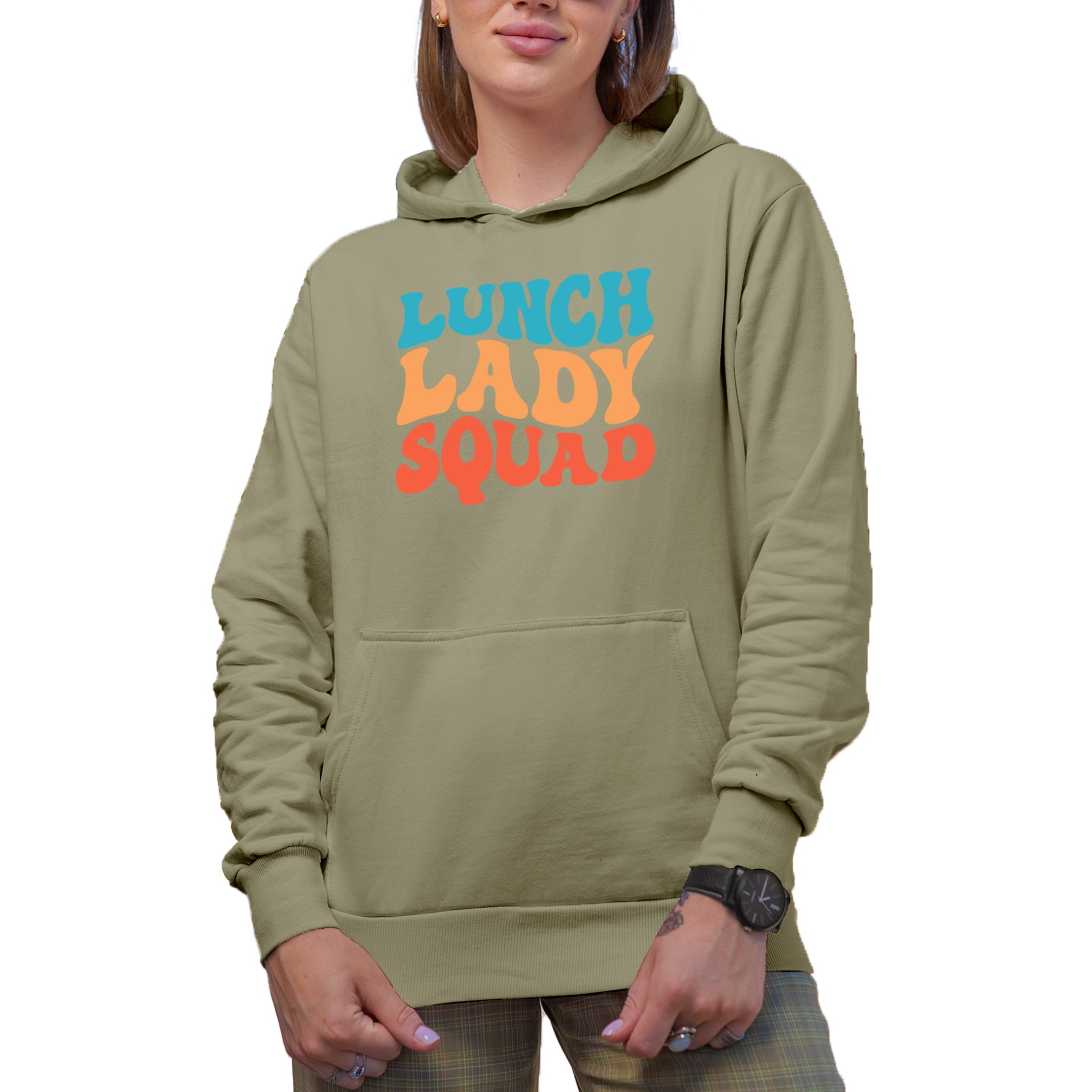 Lunch Lady Squad, School Themed, Groovy Retro Wavy Text Merch Gift ...