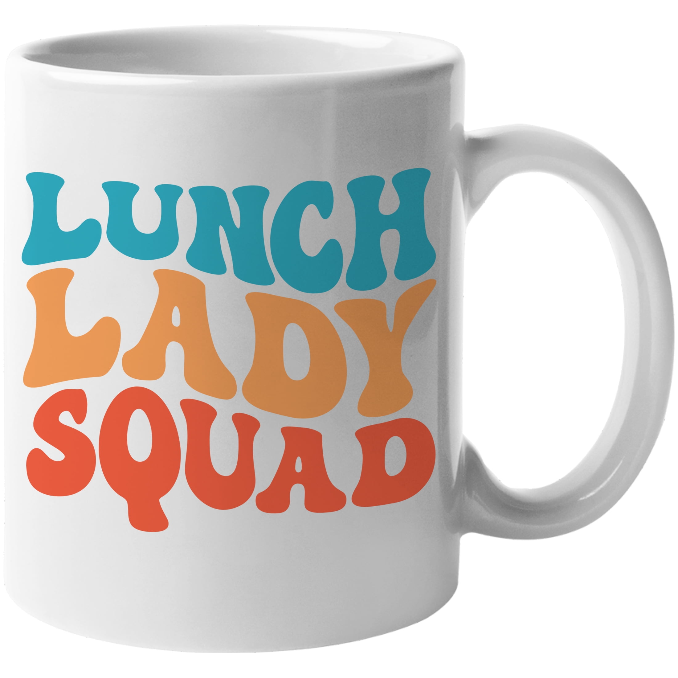 Lunch Lady Squad, School Themed, Groovy Retro Wavy Text Merch Gift ...