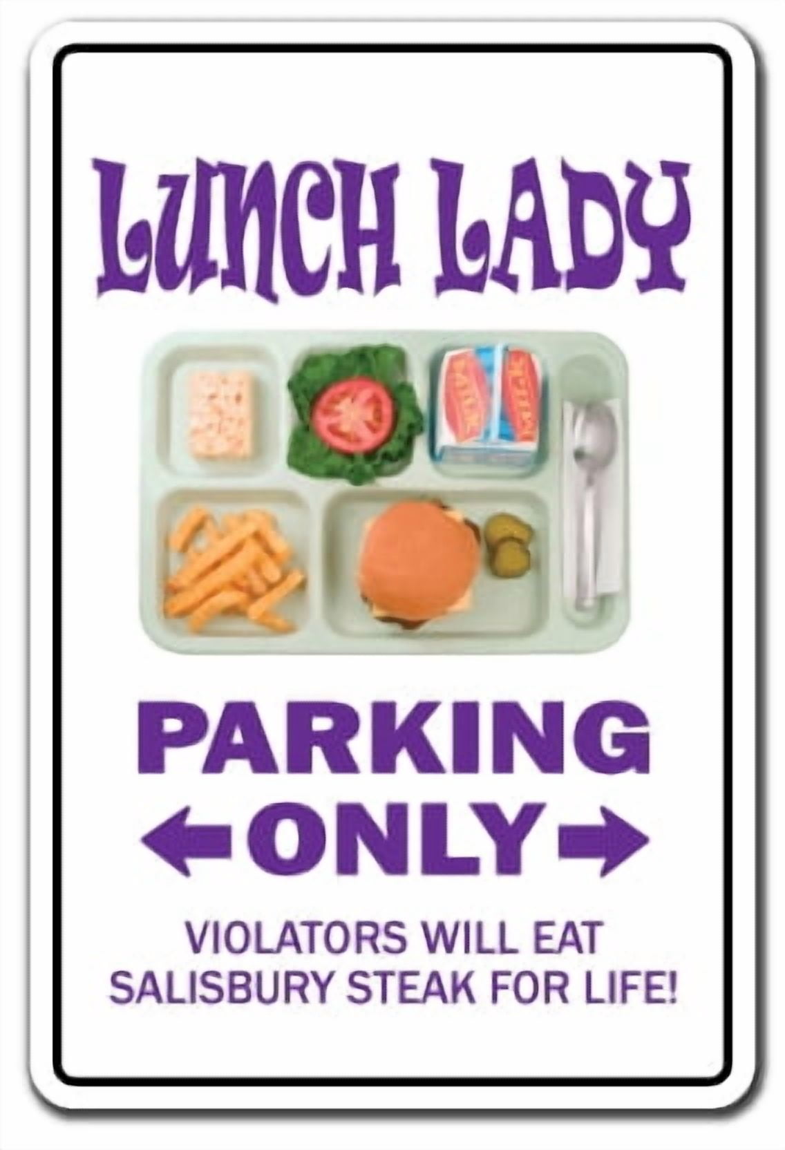 Lunch Lady novelty sticker | Indoor/Outdoor | Funny Home Décor for ...