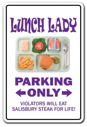 Lunch Lady novelty sticker | Indoor/Outdoor | Funny Home Décor for ...