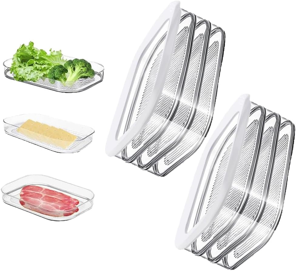 Lunch Meat Container for Refrigerator, 3 Layer Stackable Deli Meat ...
