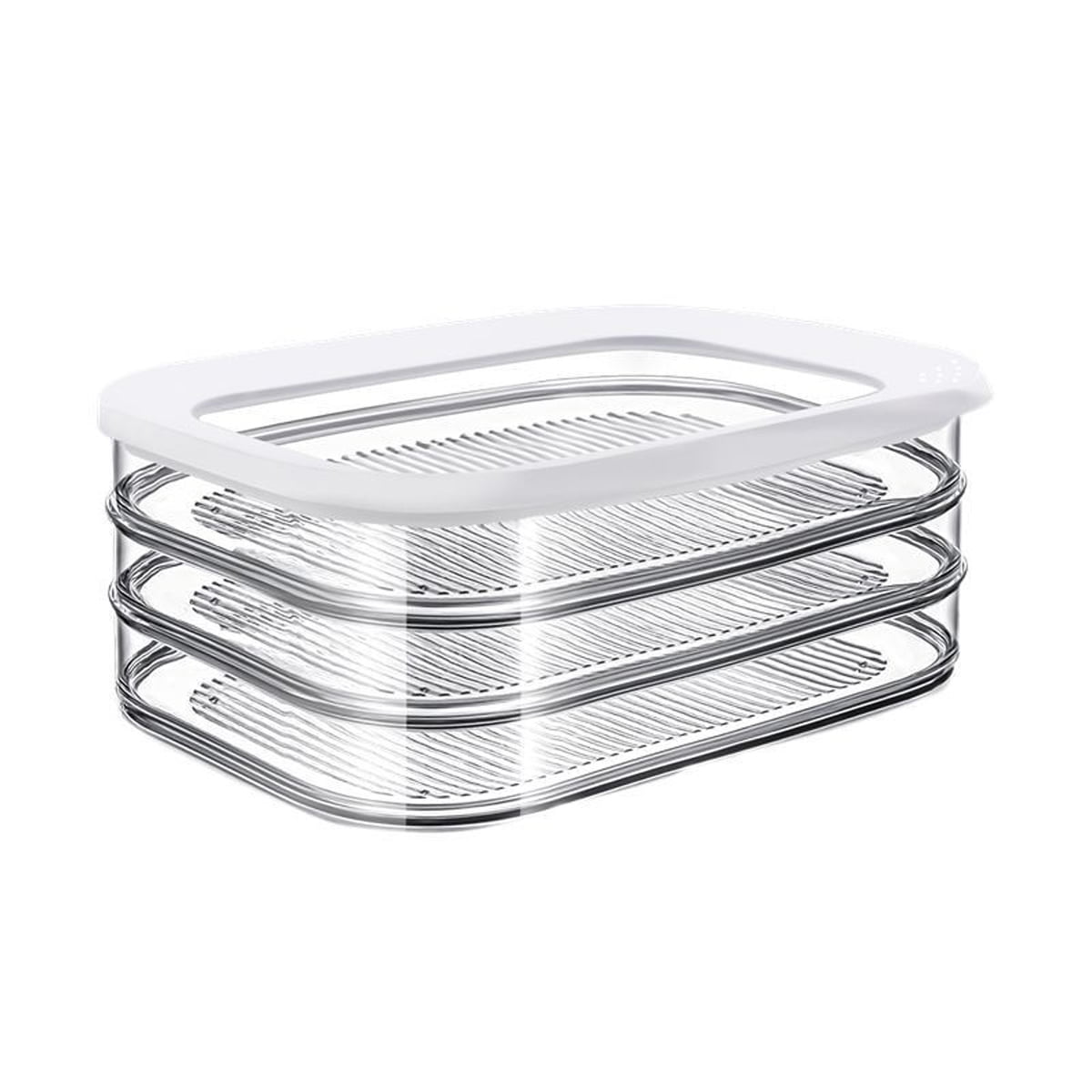Lunch Meat Container for Refrigerator, Stackable Cold Cuts Storage ...