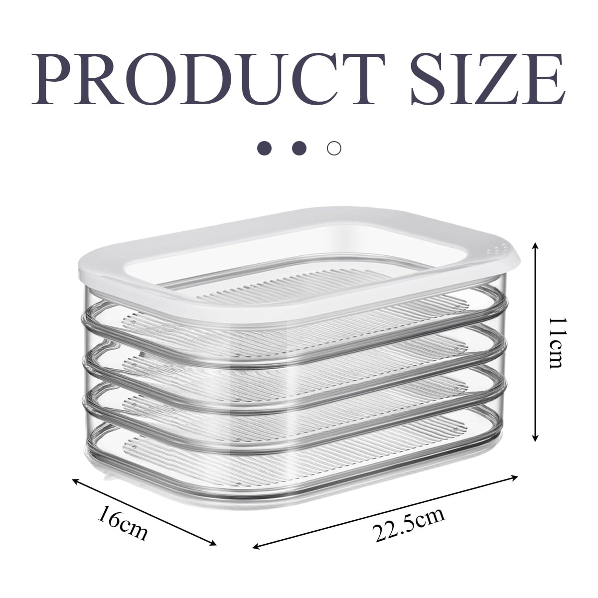 Lunch Meat Container for Refrigerator, Stackable Cold Cuts Storage ...