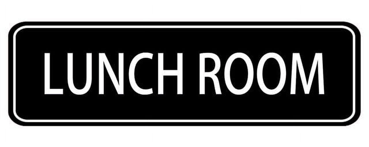 Lunch Room Sign,10 X 3 Inches Acrylic Plaque With Strong Adhesives For ...