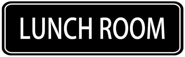 Lunch Room Sign,10 X 3 Inches Acrylic Plaque With Strong Adhesives For ...