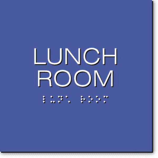 Lunch Room Sign-Blue / White (2 Units) - Walmart.com