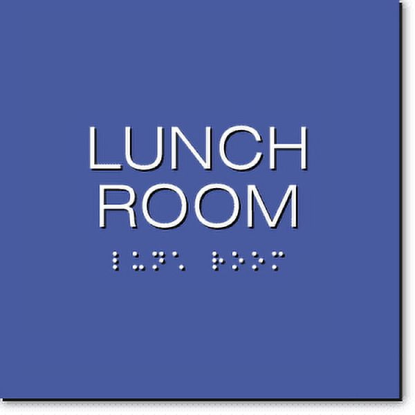Lunch Room Sign-Blue / White (4 Units) - Walmart.com