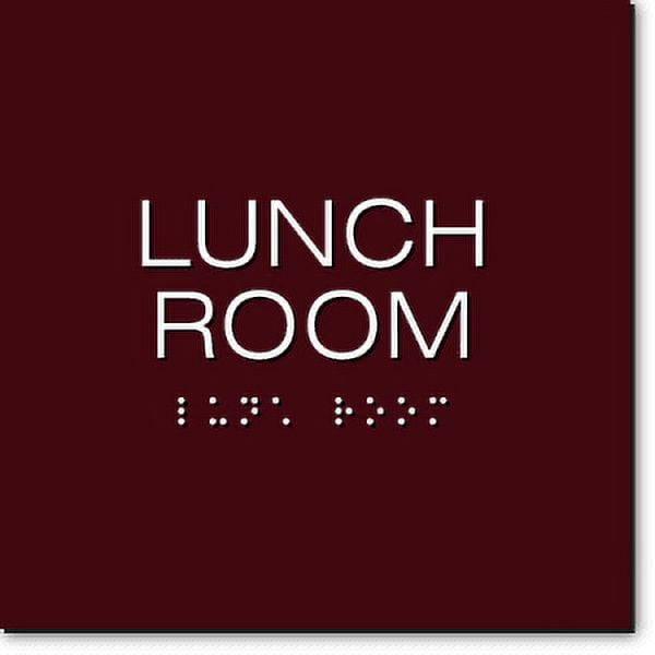 Lunch Room Sign-Brown / White (1 Unit) - Walmart.com