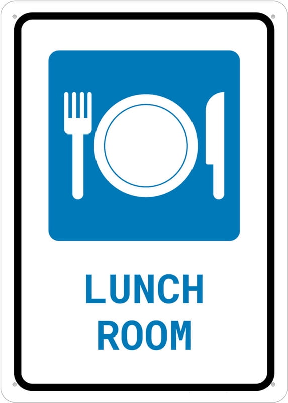 Lunch Room Sign Signs Outdoor, Uv Printed Aluminum 12 X 8 In ...