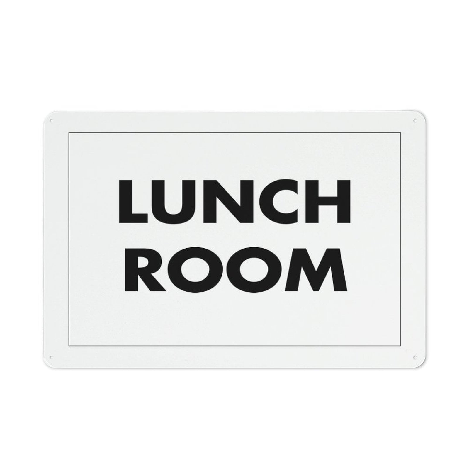 Standard Lunch Room Sign (blue) - Large Print Standard Lunch Room Sign ...