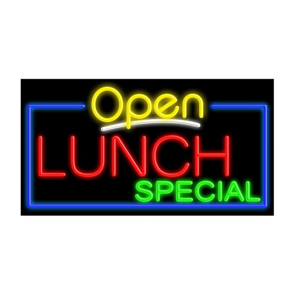 Lunch Special Glass Neon Sign 37"L x 20"H #15787 - Walmart.com