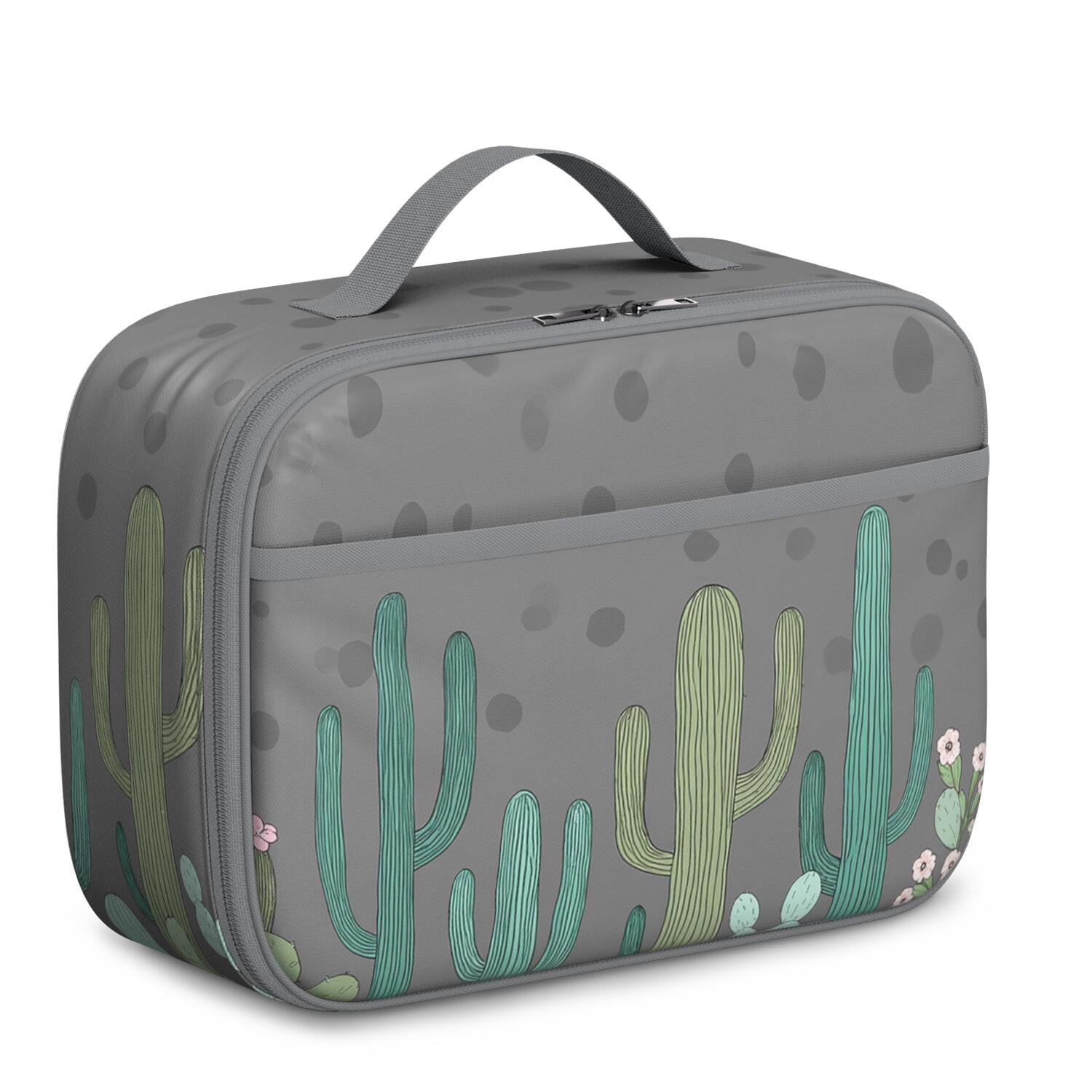 Lunch Tote Lunch Bags for Women Men, Cactus Insulated Cooler Reusable ...