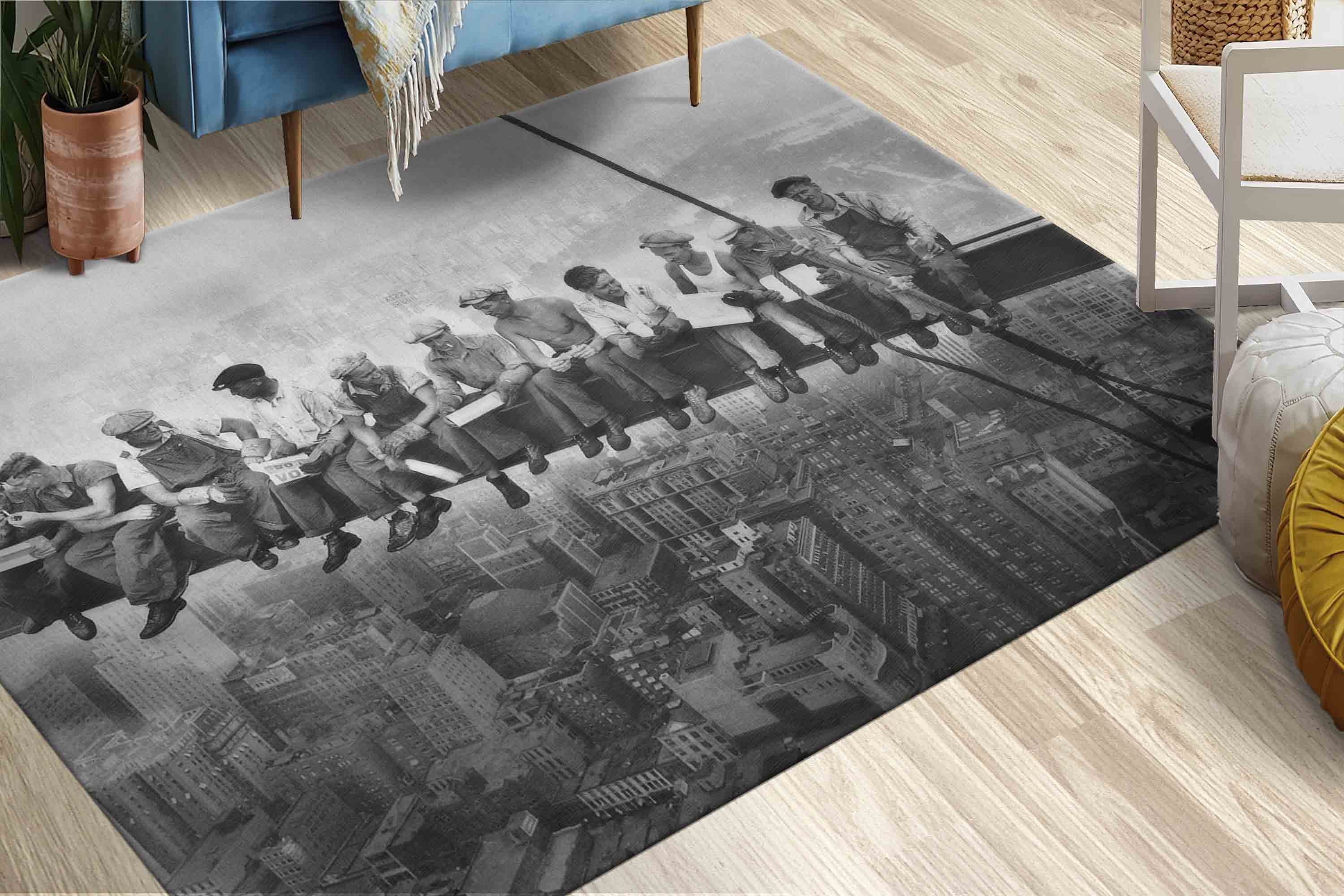 Lunch atop a Skyscraper Rugs, Accent Rugs, Modern Rugs, Outdoor Rug ...