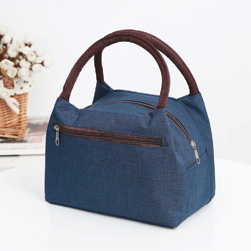 Lunch box bag Canvas insulation hand carry lunch box bag hand carry ...
