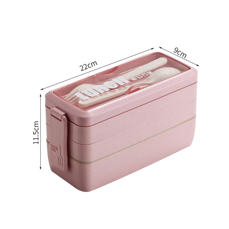 Lunch box, lunch box with compartments, 3 compartments, 1000 ml，with ...