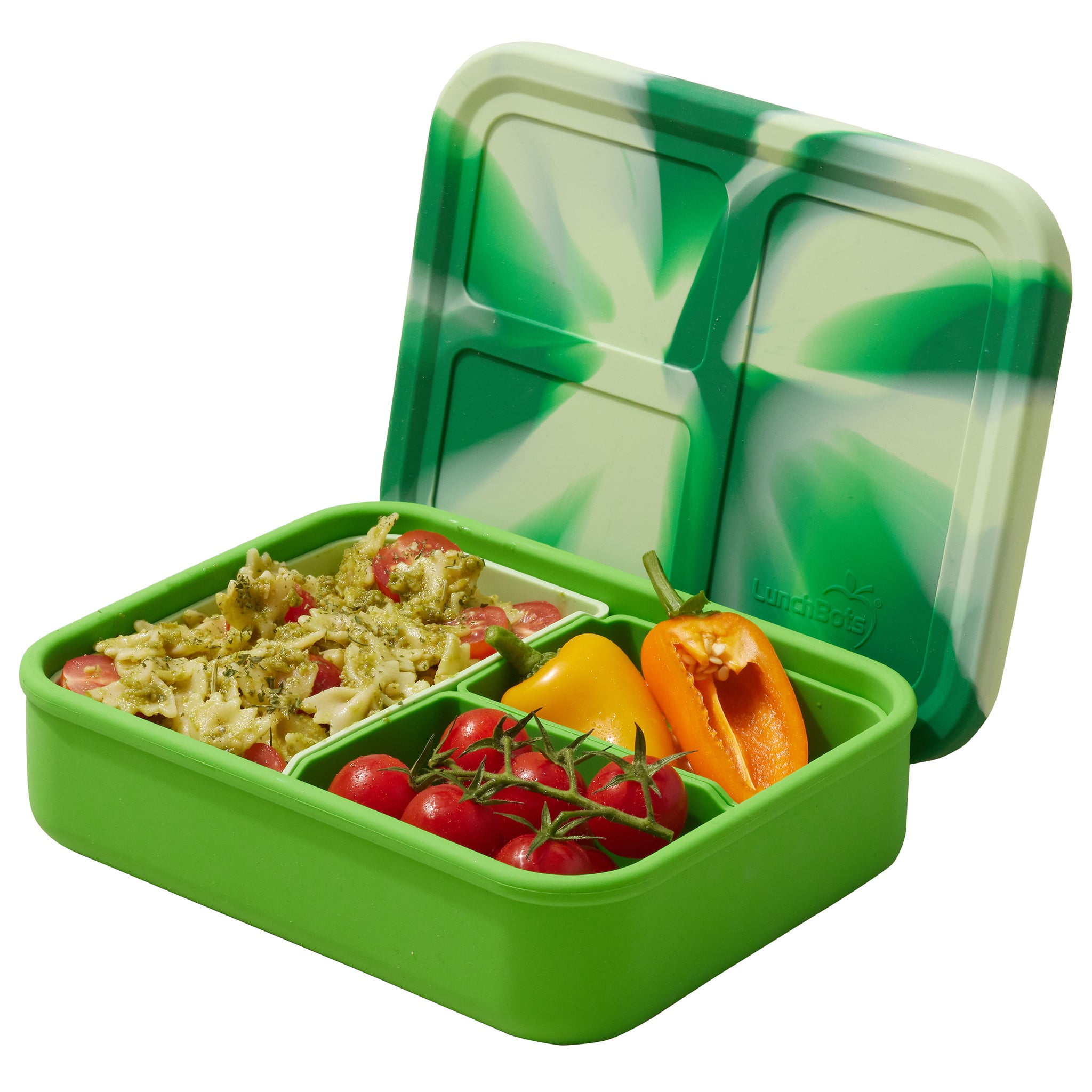 LunchBots Build -a- Bento, Platinum Food Grade Silicone Bento Box, Leak ...