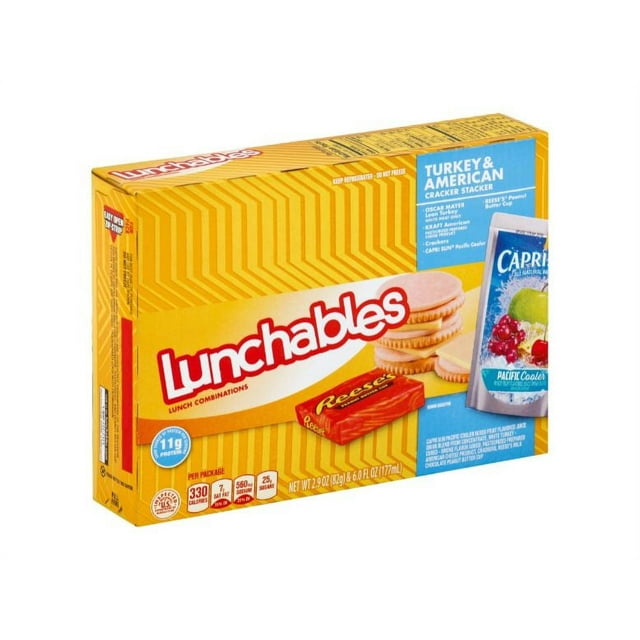Lunchable Turkey And Cheese With Capri Sun Convenience Meal 8.9oz (PACK ...