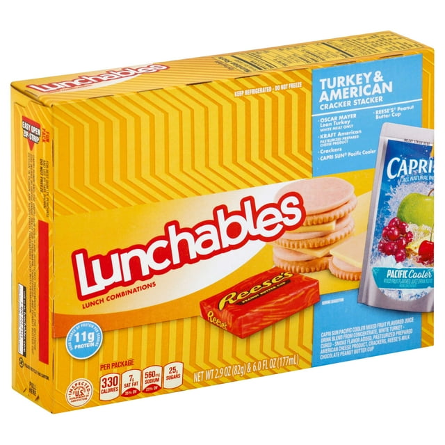Lunchable Turkey and Cheese with Capri Sun Convenience Meal, 8.9 Ounce ...