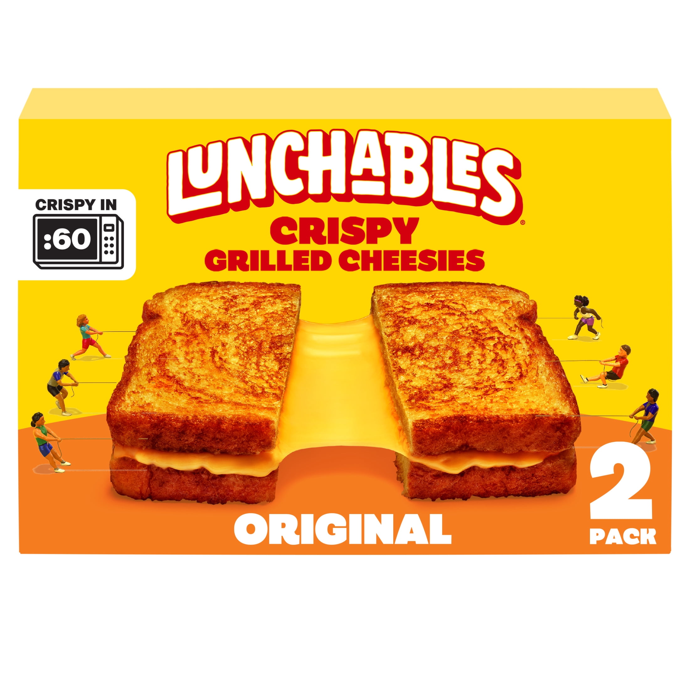 Lunchables Crispy Grilled Cheesies, Original American Cheese Sandwich ...