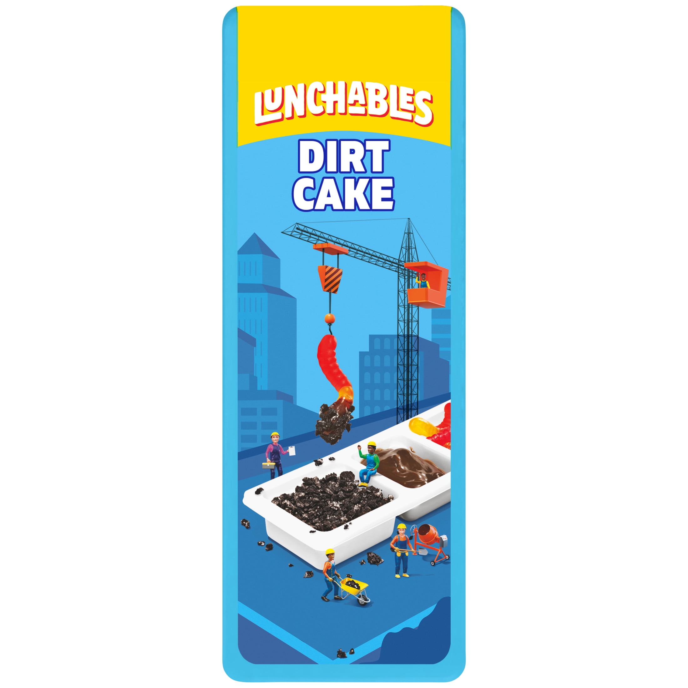 Lunchables Kids Snack Dessert, Dirt Cake with Gummy Worms, 1.95 oz Box ...