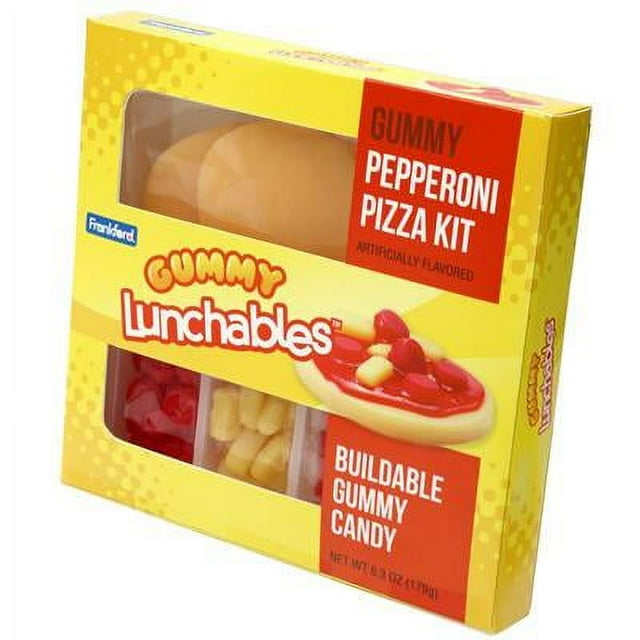 Lunchables Pepperoni Pizza Gummy Candy Kit, Fun Buildable Treat, 6.3oz ...