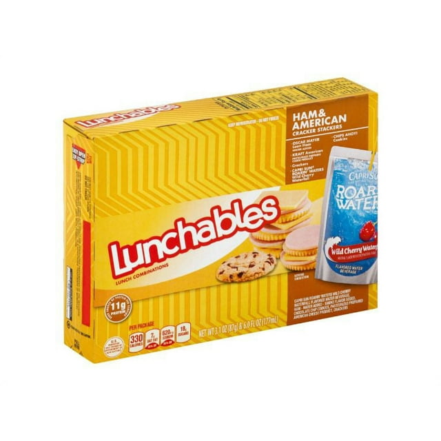 Lunchables Ham and American Cracker Stackers with Chocolate Chip ...