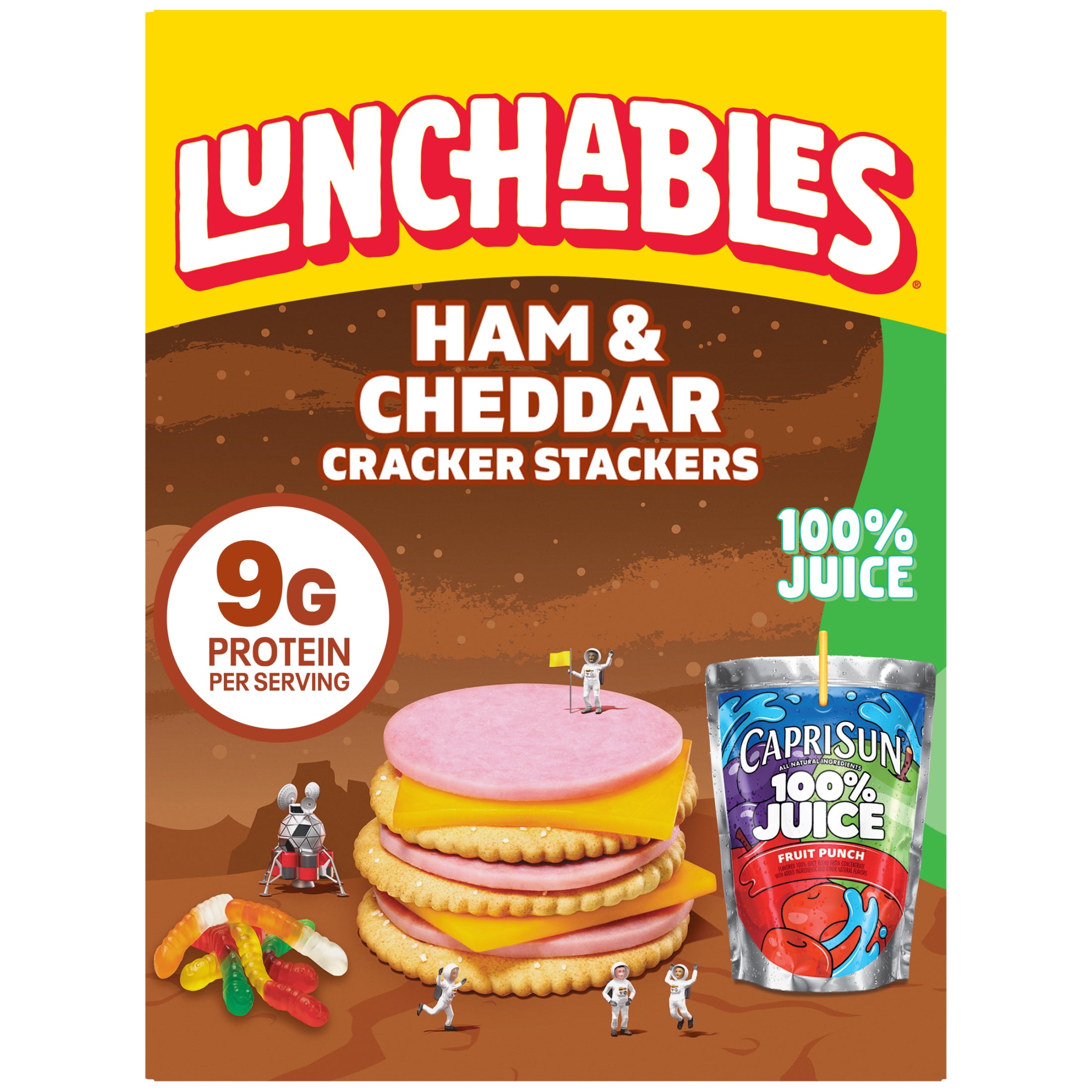Walmart Lunchables Ham and Cheddar Cracker Stackers with Capri Sun ...