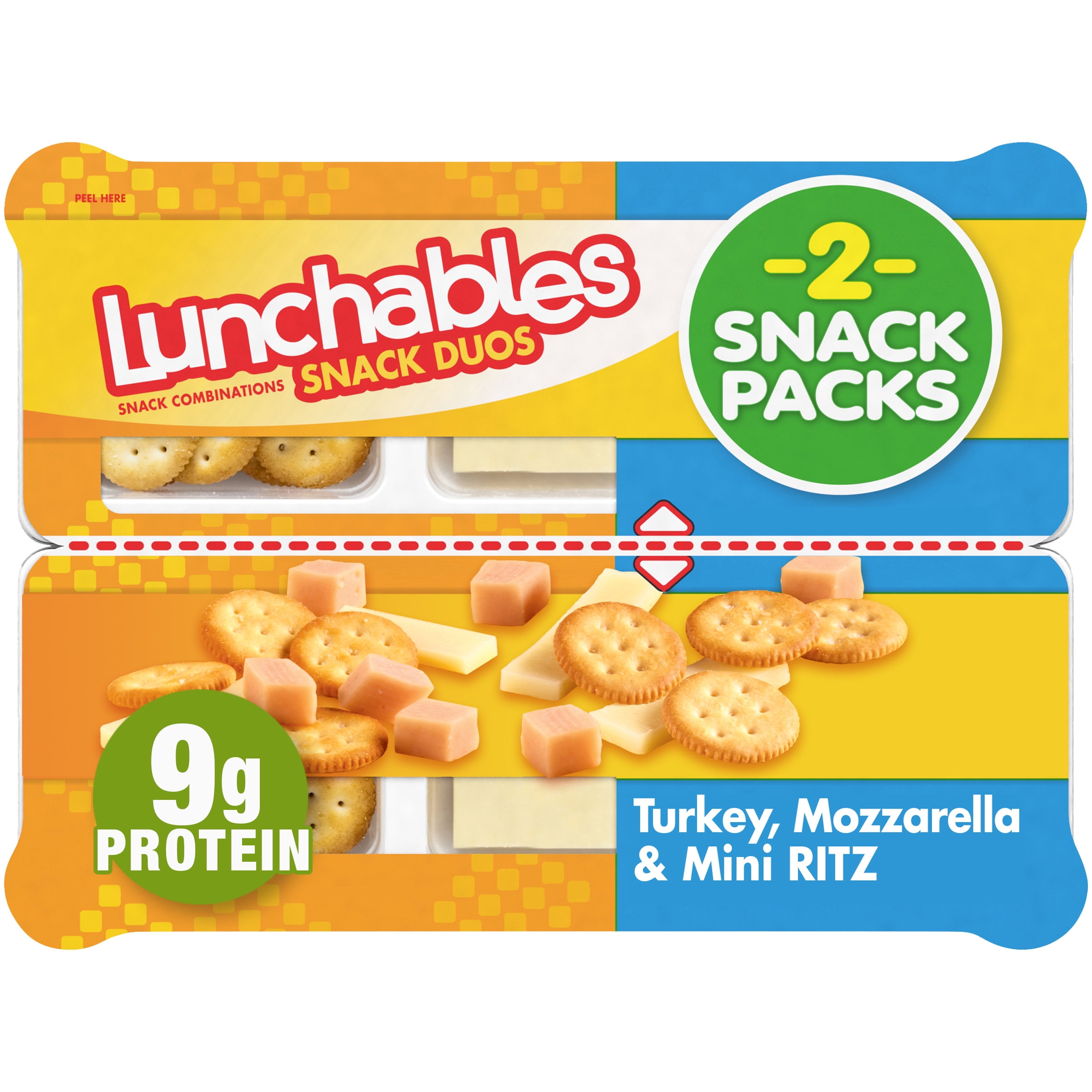 Lunchables Snack Duos Turkey and M oz Boxzarella Cheese Mini Cracker ...