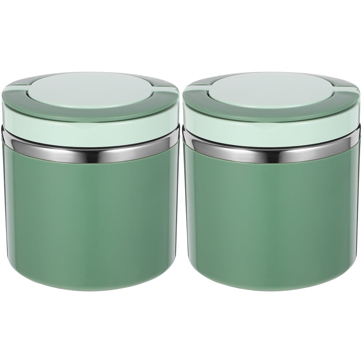 Lunchbox 2 Pieces Travel Insulated Rice Bucket Cute Big Eater Stainless ...