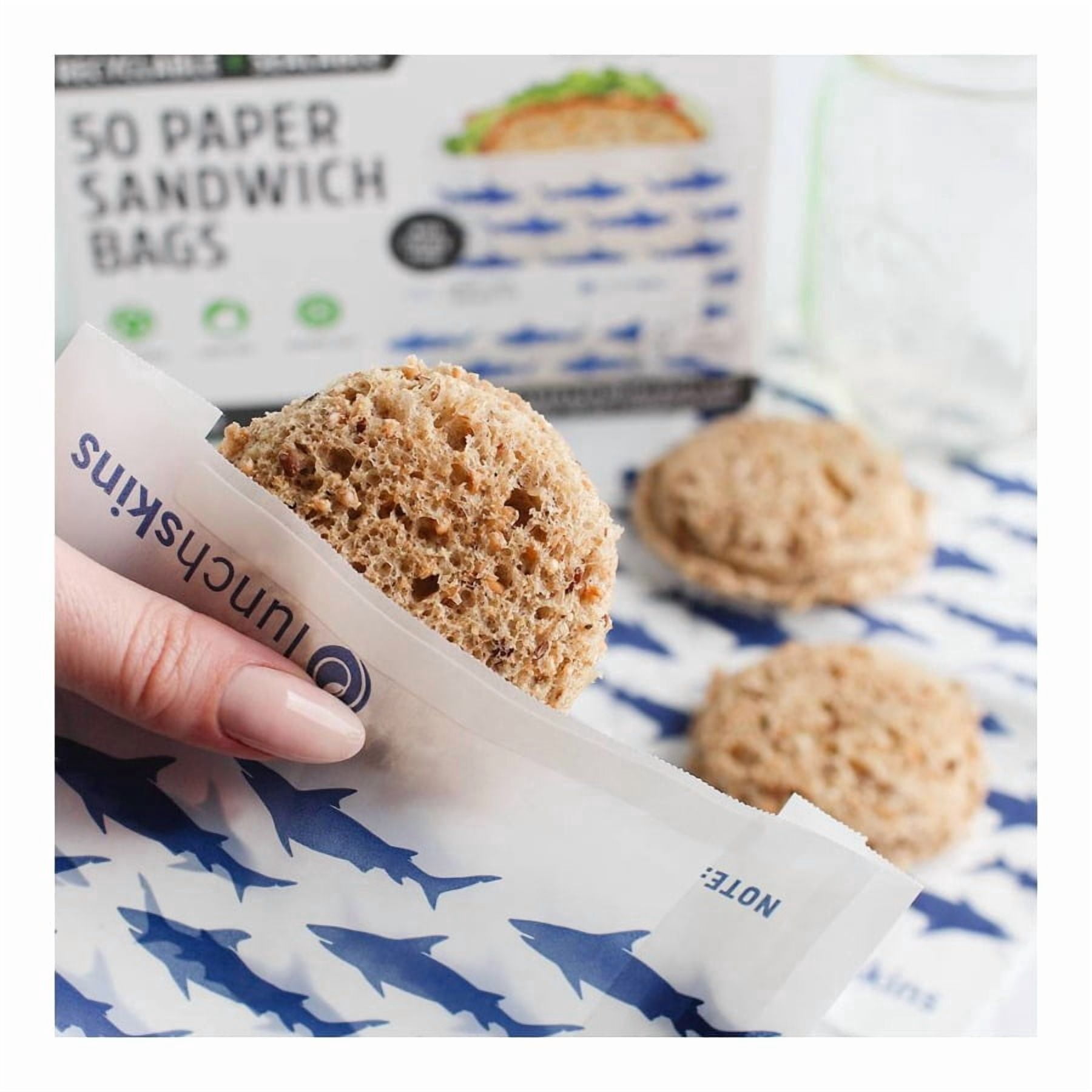 Lunchskins Paper Sandwich Bags - Shark - 50ct - Walmart.com
