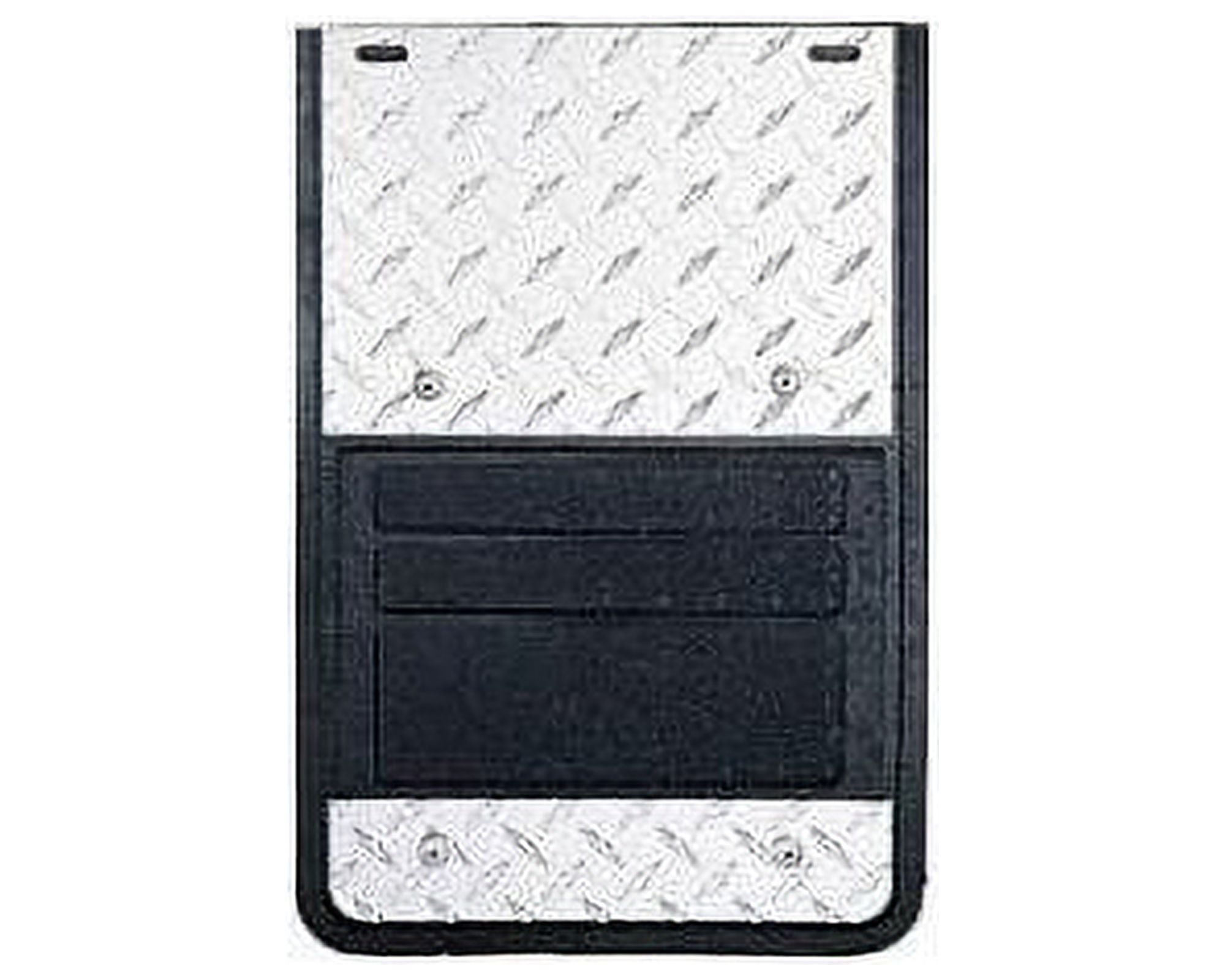 Lund 930DG-02 Mud Flaps, Diamond brite and Black, Rubber and aluminum ...