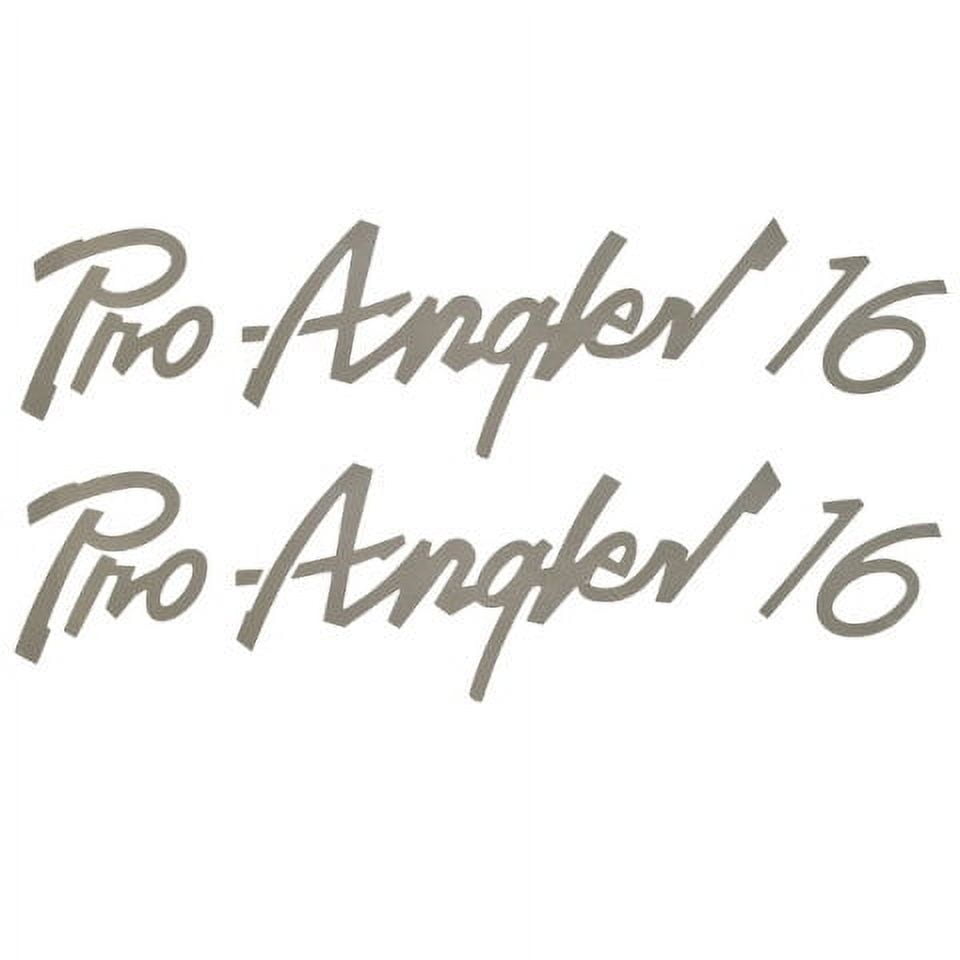 Lund Boat Brand Decal Set | OEM Pro-Angler 16 Pewter 26 x 7 Inch 2PC ...